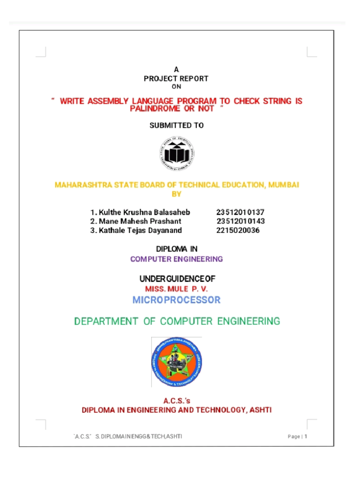 MIC Micro - Computer Science and Engineering - Studocu