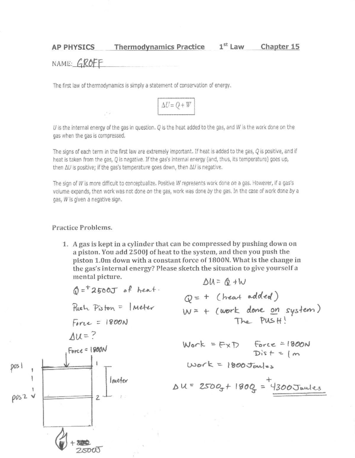 Thermodynamics Prac Problems Key - Organic Chemistry - Studocu