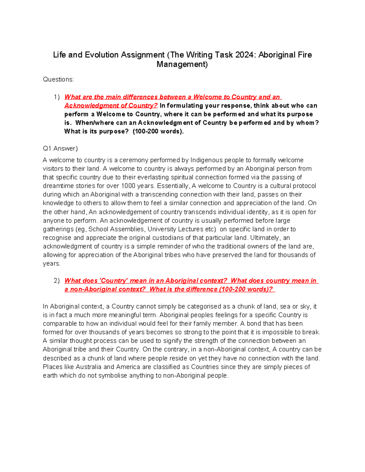 540810457 writingtask - Life and Evolution Assignment (The Writing Task ...