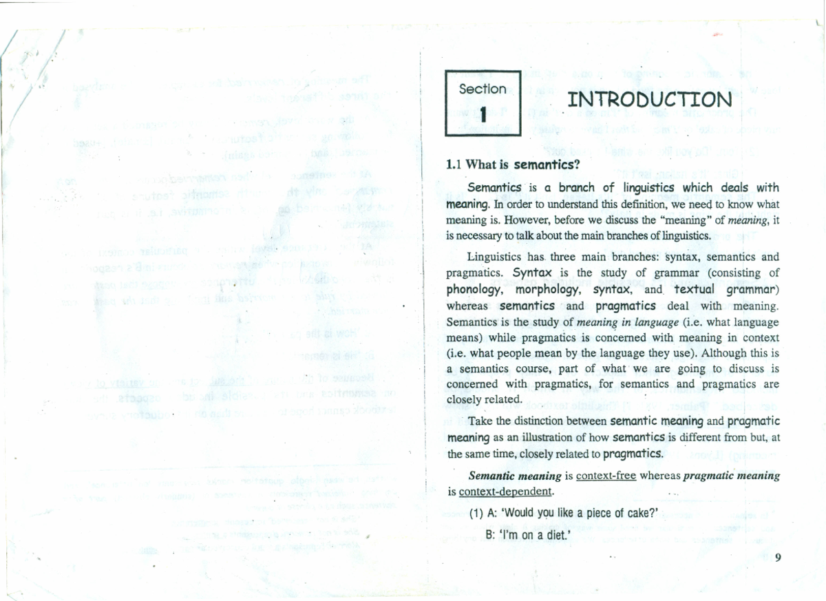 Semantic - One of the supplementary course books for self-studying ...