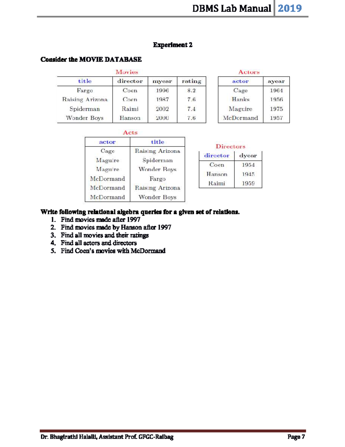 outer join and inner join - Database Systems - CUI - Studocu