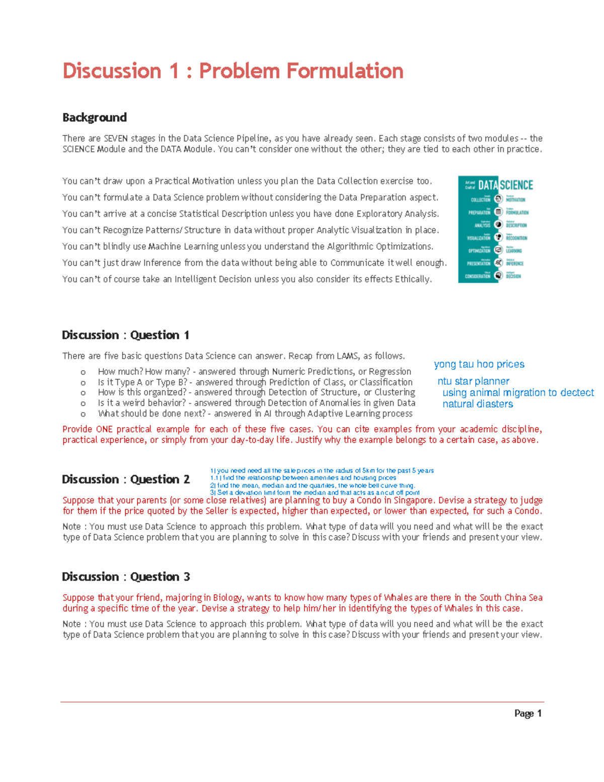 Discussion 1 Question - Examples lesson 01 , weekly assignment - Page 1 ...