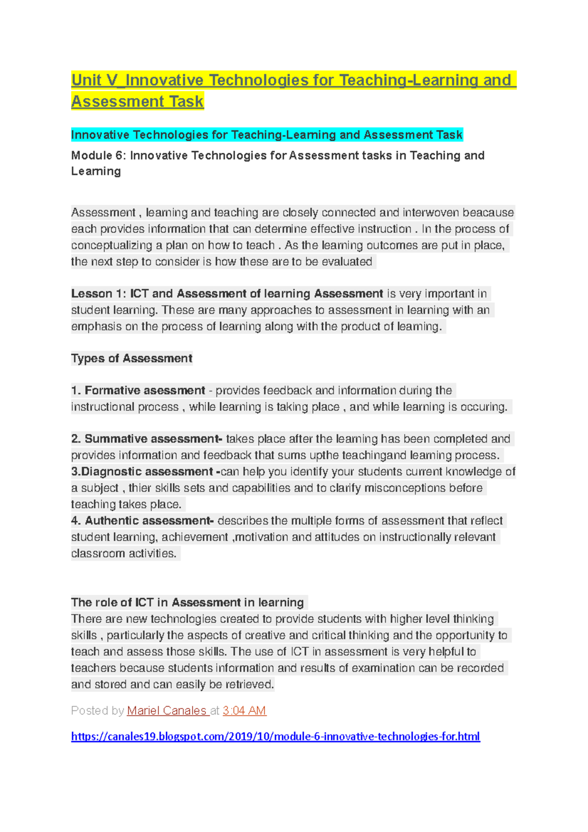 Technology Unit V AND VI - Unit V_Innovative Technologies for Teaching ...