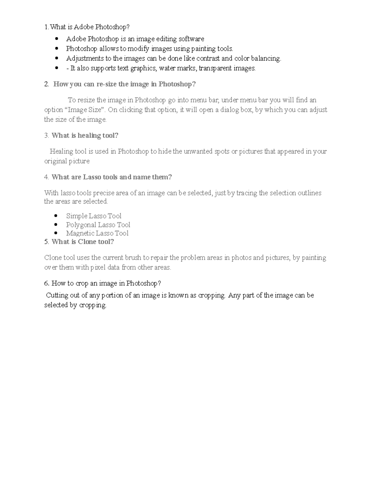 Viva questiovs - photoshop - 1 is Adobe Photoshop? Adobe Photoshop is ...