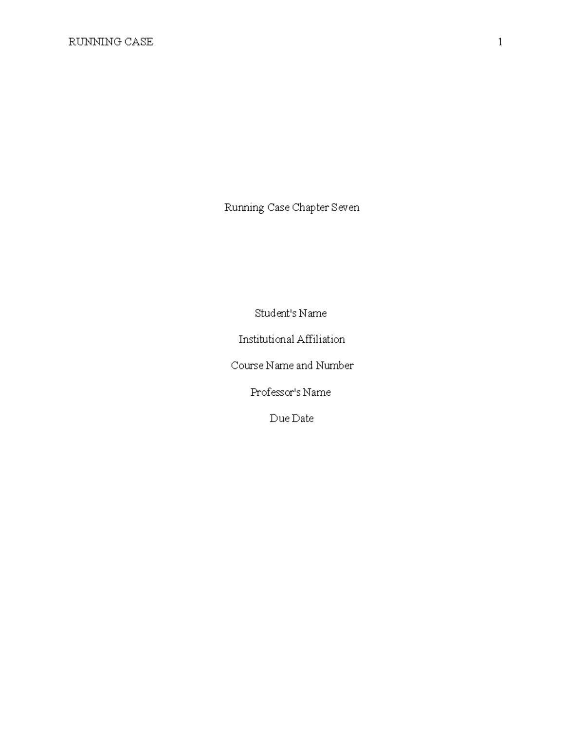 Running Case 7 - project management - Running Case Chapter Seven ...