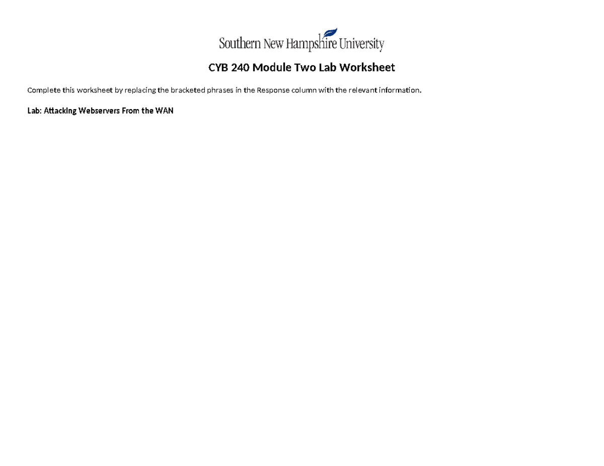 CYB 240 Module Two Lab Worksheet - CYB 240 Module Two Lab Worksheet ...