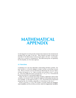 Math review - 123 - MATHEMATICAL APPENDIX In this Appendix we will ...