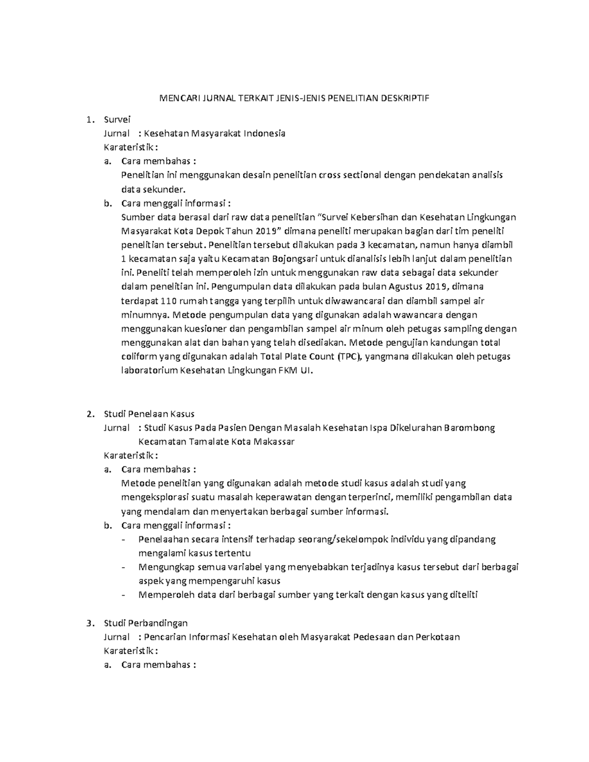 Jenis- Jenis Penelitian Deskriptif - MENCARI JURNAL TERKAIT JENIS-JENIS ...