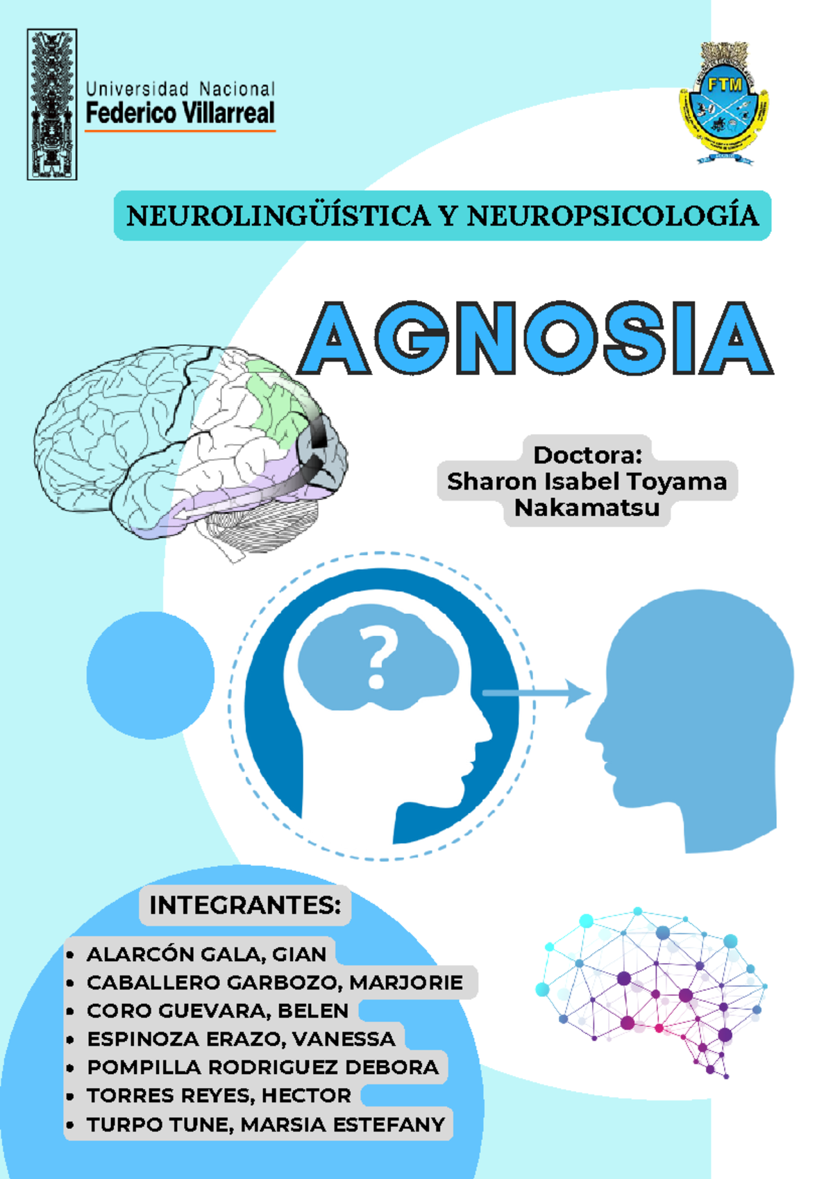 Monografía - Agnosias - Doctora: Sharon Isabel Toyama Nakamatsu ALARCÓN ...