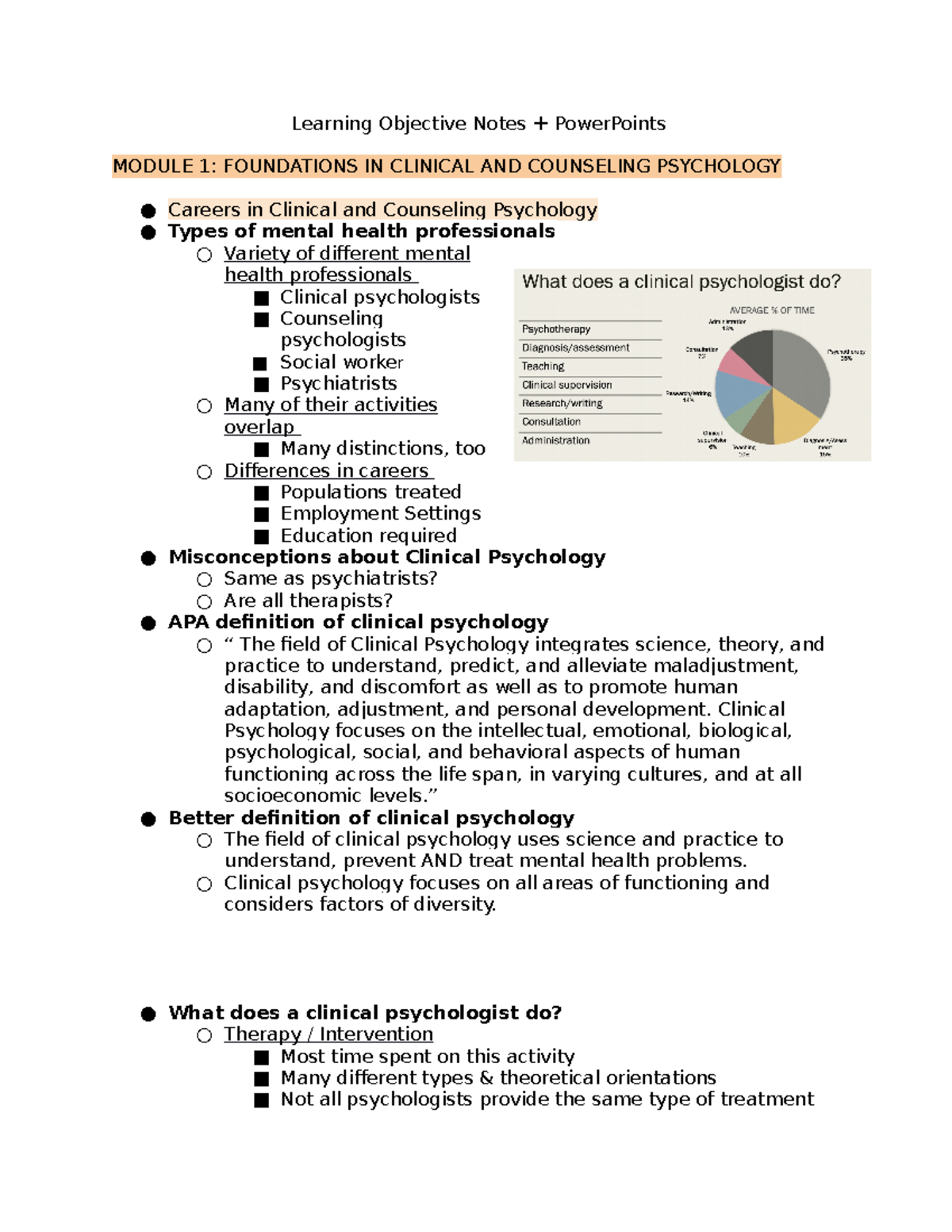 CLP Exam 1 - outline / study guide for exam one (modules 1.1-1.6 and ...