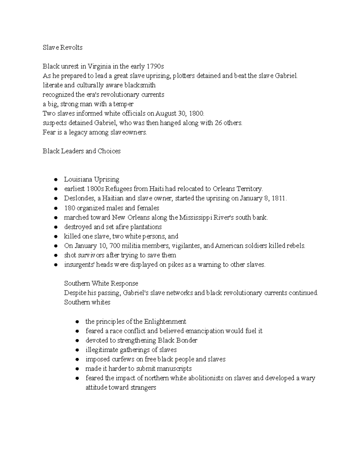 African American History- American Slavery in the new republic part 3 ...