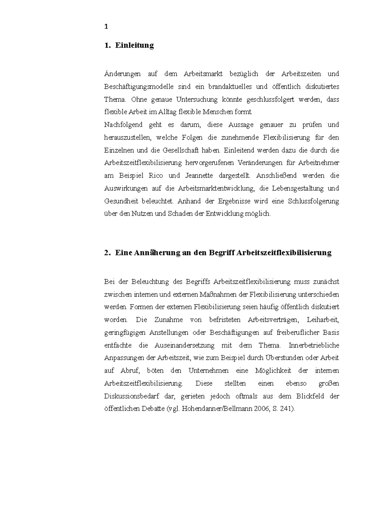 Hausarbeit UBA - Note: 1,7 - 1 1. Einleitung Änderungen auf dem ...