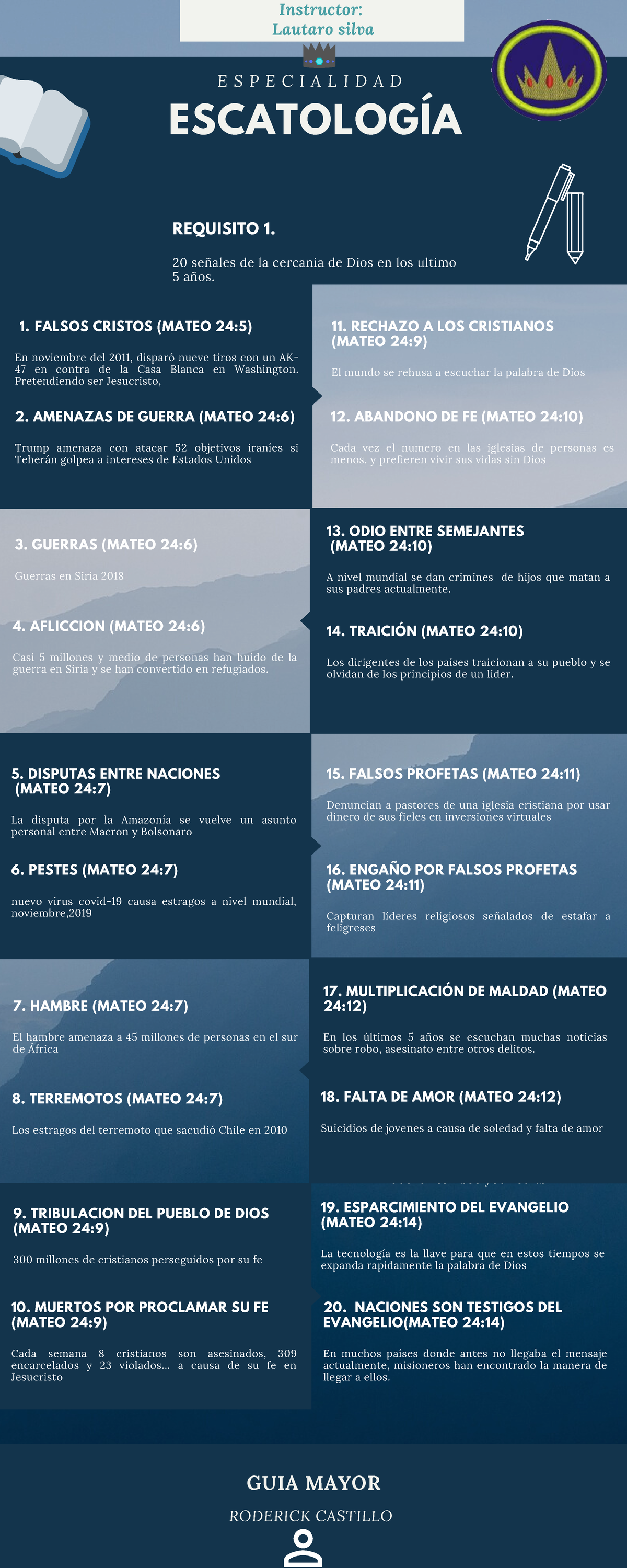 Especialidad de Escatología - ESCATOLOGÍA E S P E C I A L I D A D Keep ...