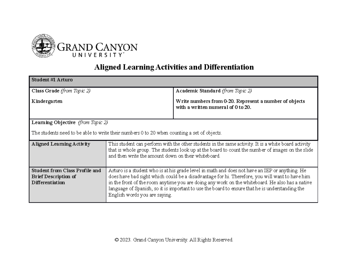 ELM-210-D-T5-Aligned Activities and Differentiation copy - Aligned ...