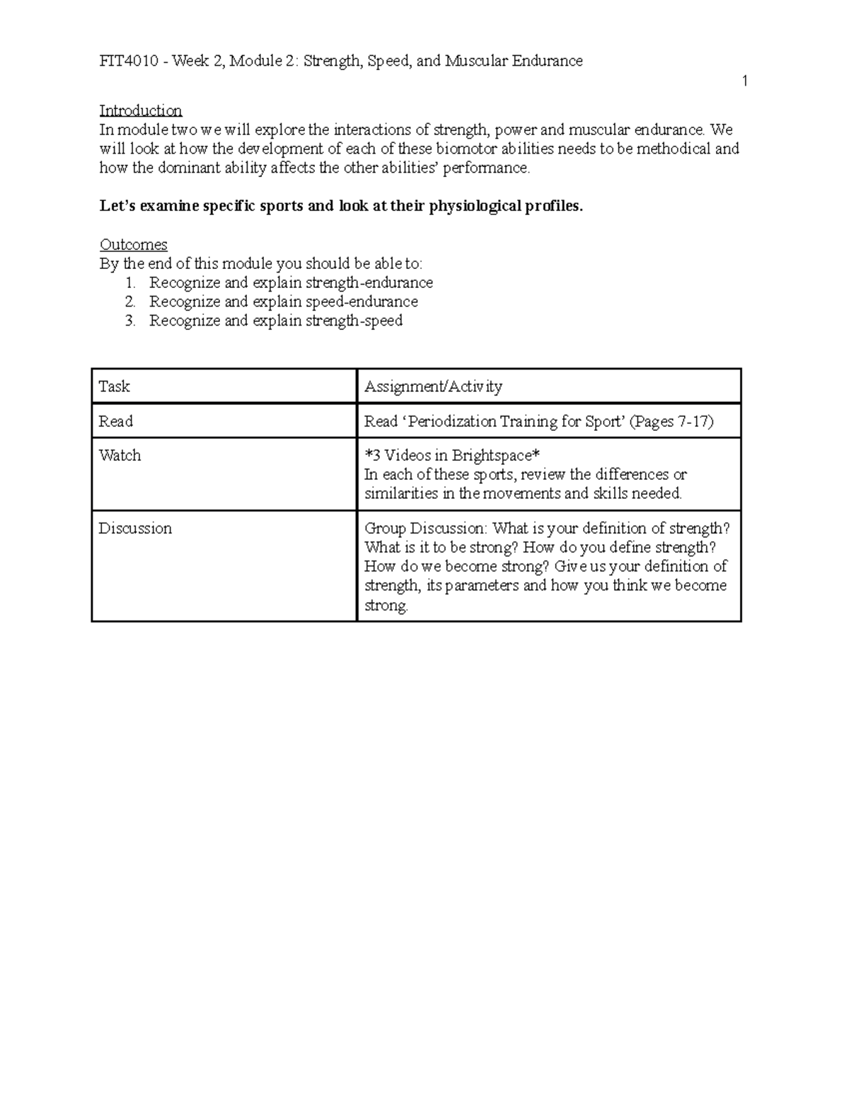 FIT4010 Module 2 (Week 2) - 1 Introduction In module two we will ...