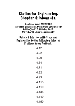 Statics For Engineering. Chapter 3; Equilibrium Of A Particle. Practice ...