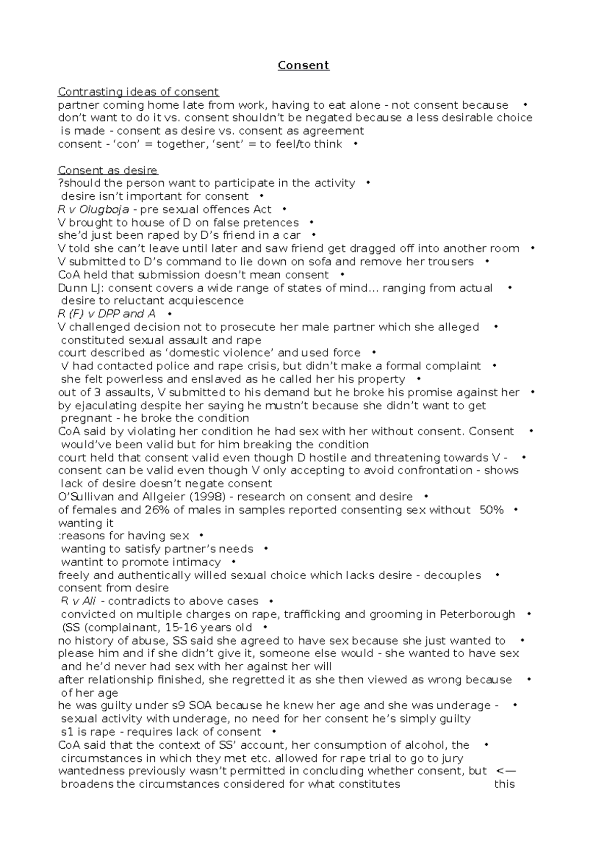 Consent lecture - Consent Contrasting ideas of consent partner coming ...