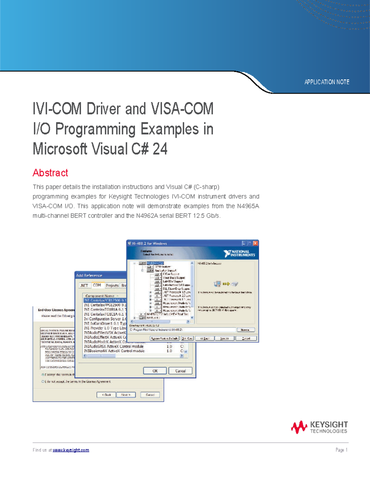 VISA COM英文 - visa talk with isntrucment and computer - Find us at ...