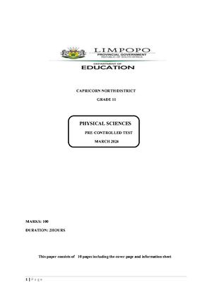 Grade 9 term 1 2024 Assignment Memorandum - CAPRICORN NORTH DISTRICT ...