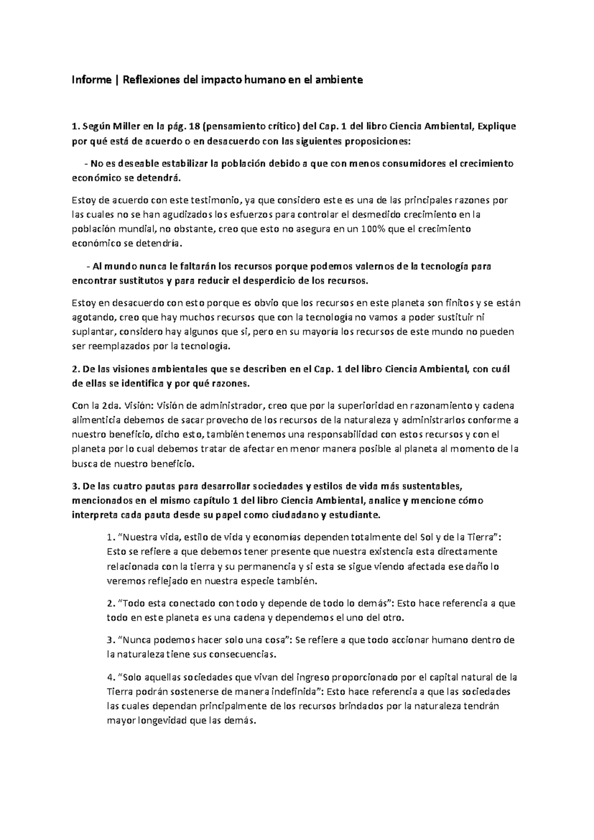 Informe - Infirme - Informe | Reflexiones del impacto humano en el ...