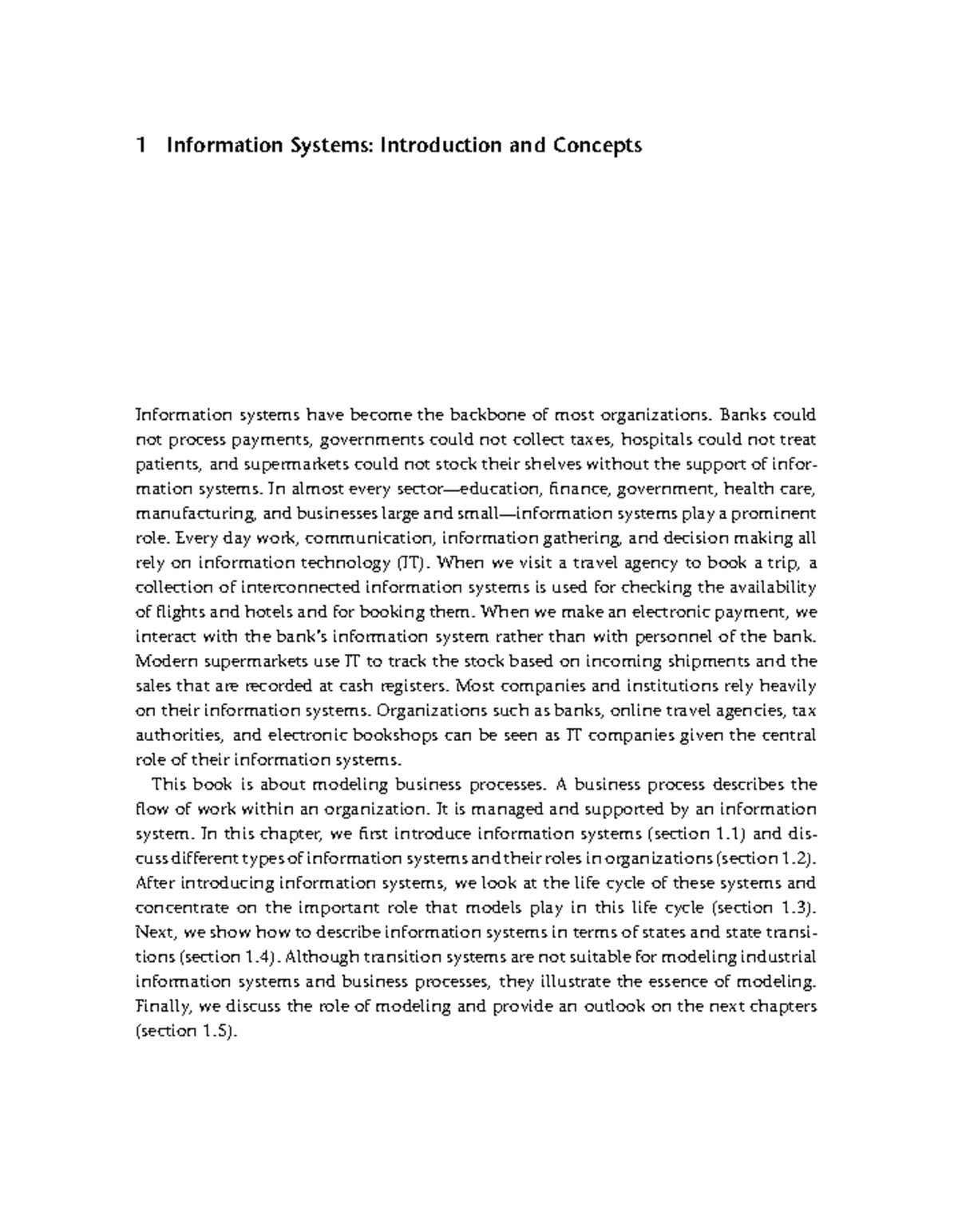 Intro to IS - 1 Information Systems: Introduction and Concepts ...