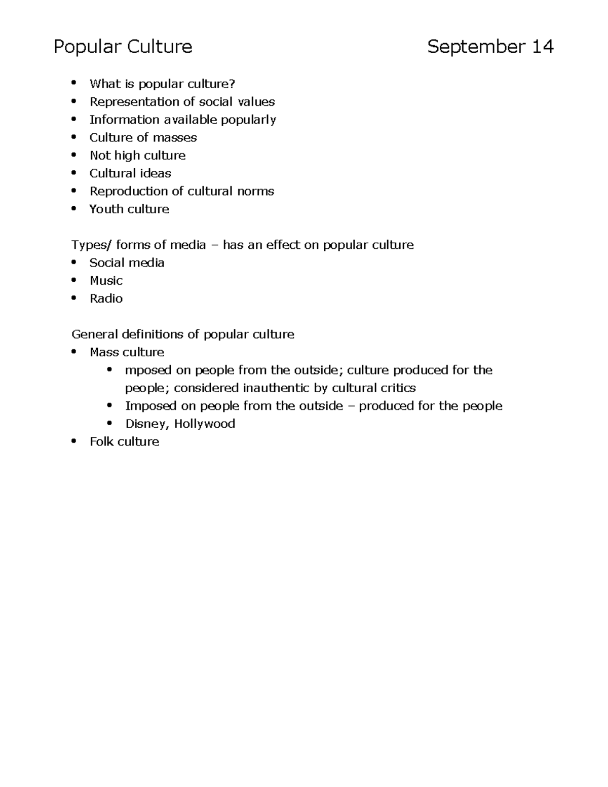 Understanding Popular Culture and its Impact on Identity - Studocu