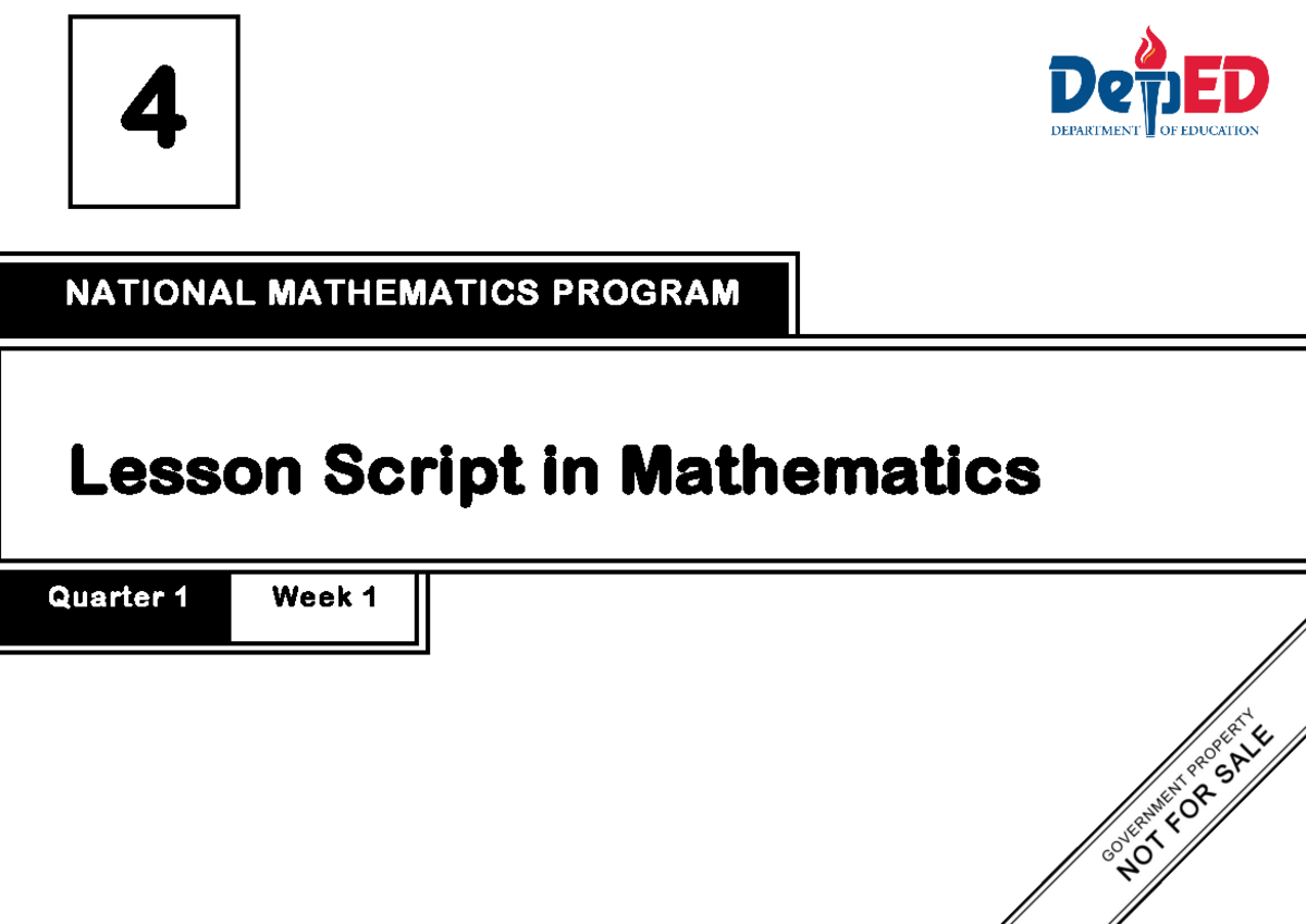 CO 2024 LS G4 NMP Quarter 1 WEEK1 - 4 Quarter 1 Week 1 NATIONAL ...