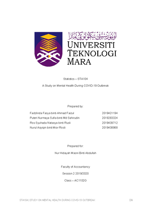 LAB Assessment - ooooo - LAB TEST INDIVIDUAL JULY 2022 STA233 (2 HOURS ...