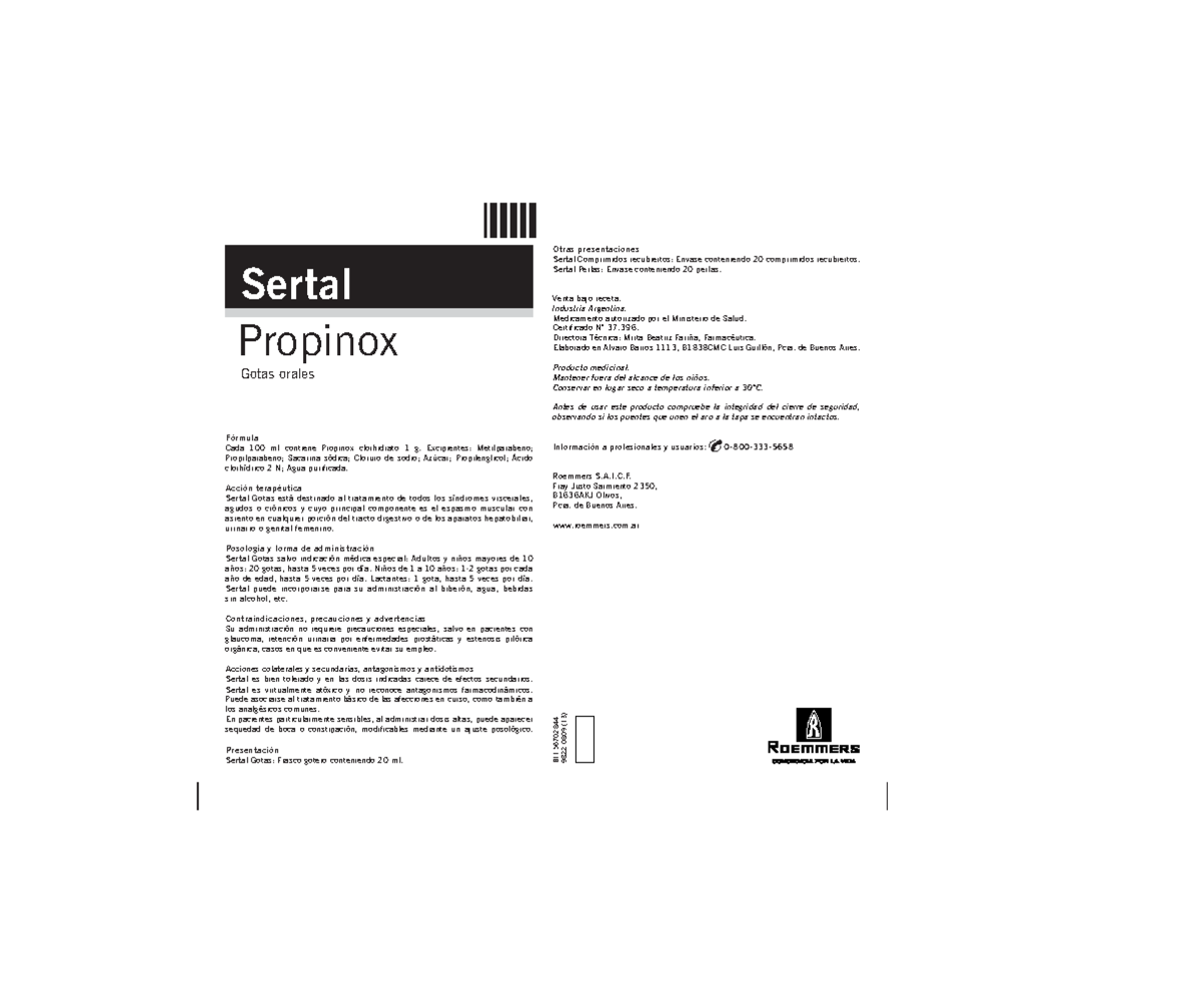 Propinox Sertal-FT-Roemmers 2017 - Otras presentaciones Sertal ...