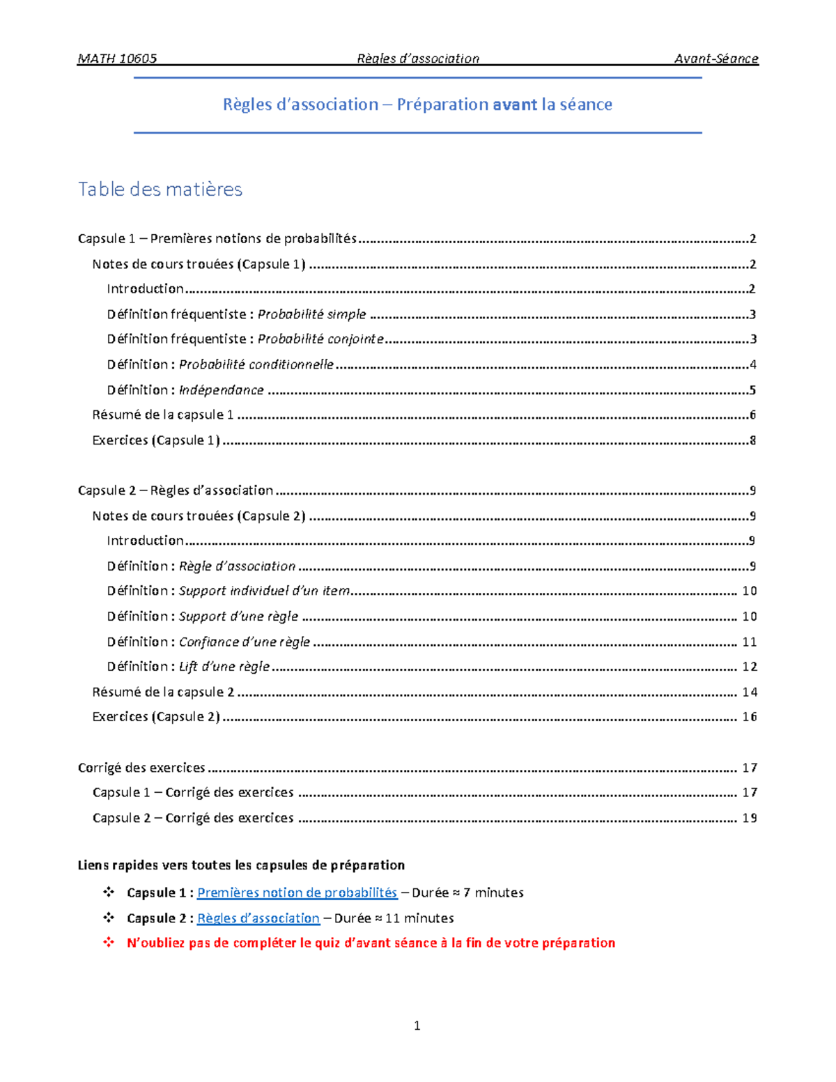 Session 3 Notes Analytique - Règles d’association – Préparation avant ...