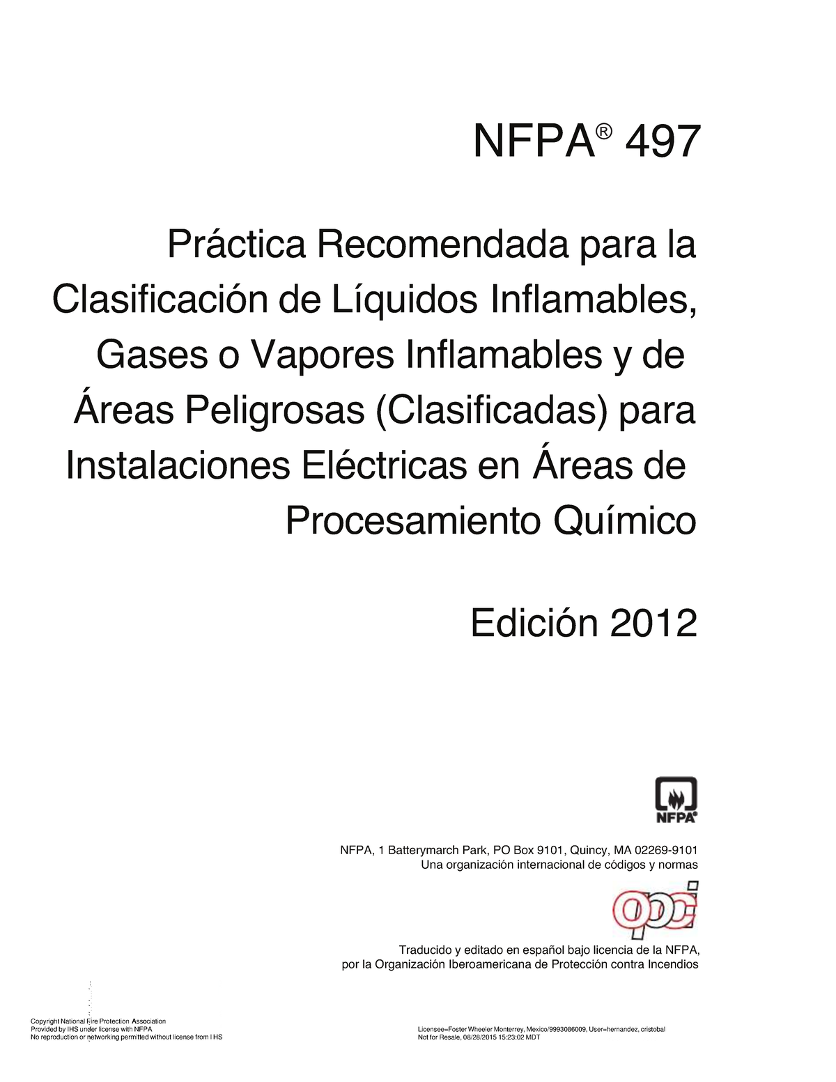 Kupdf - ... - NFPANFPA ®® 497497 Práctica Recomendada para laPráctica ...