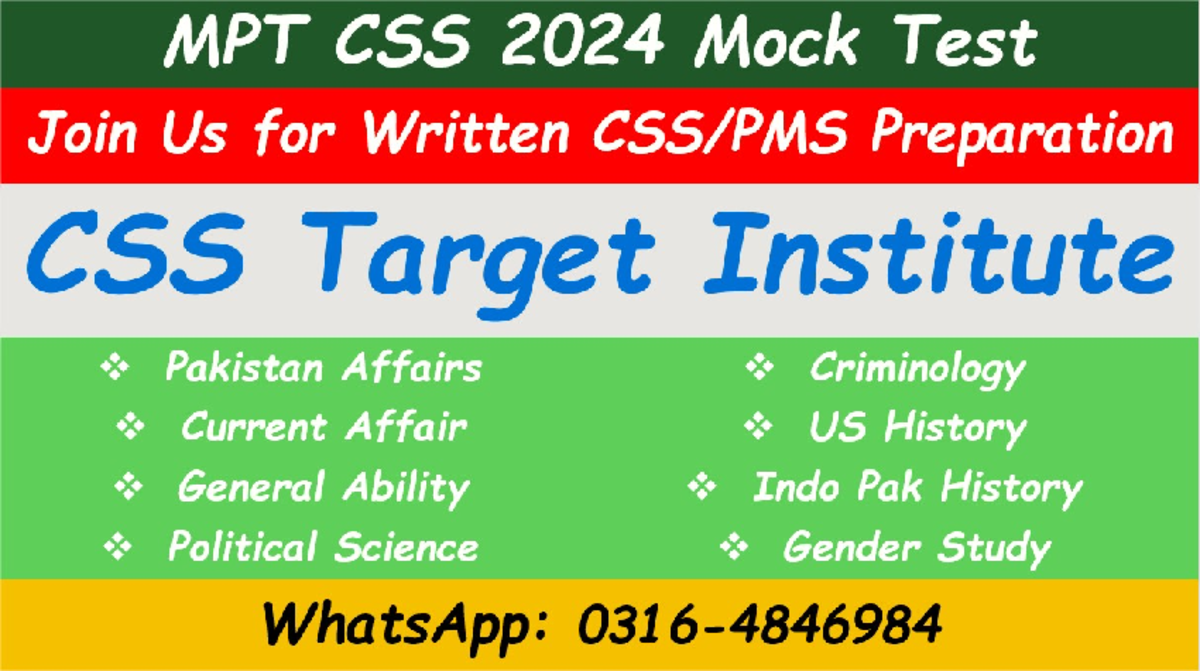 MPT CSS 2024 (CSS Target Institute) 0316-4846984 - MPT SCREENING TEST ...