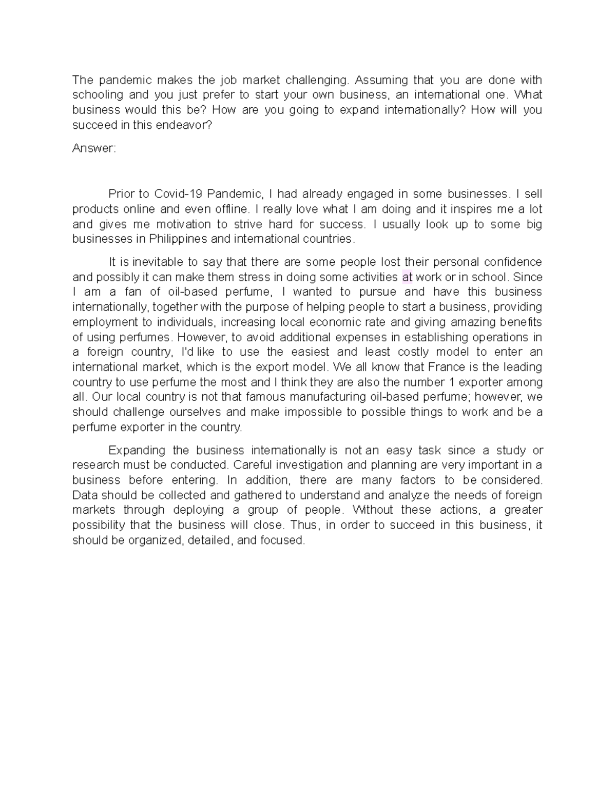 Covid 2019 Pandemic - The pandemic makes the job market challenging ...