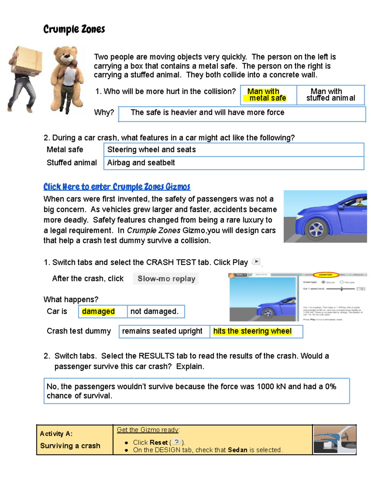 Crumple Zone Gizmos - 3123634 - Crumple Zones Two people are moving ...