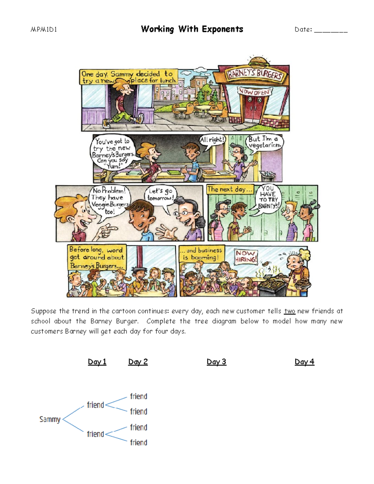1. Working with exponents and the exponent laws - MPM1D1 Working With ...
