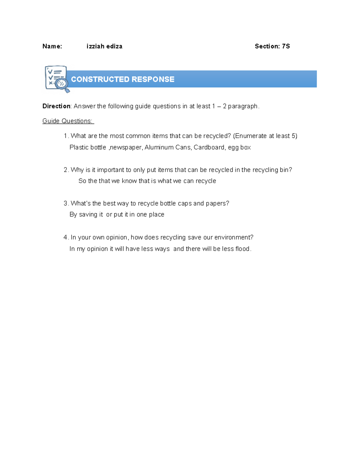 Private files Worksheet 1 (Constructed Respond and Frayer Model)845b20 ...