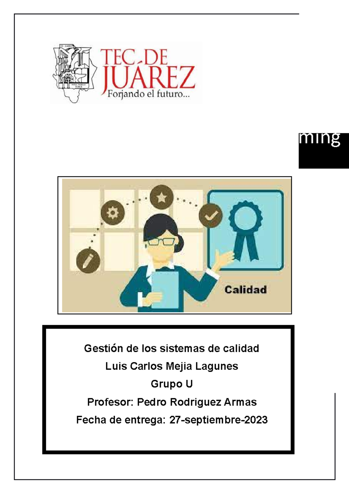 Tarea 1. Circulo Deming - Luis [Nombre de [Fecha] Ciclo de Shewhart o ...