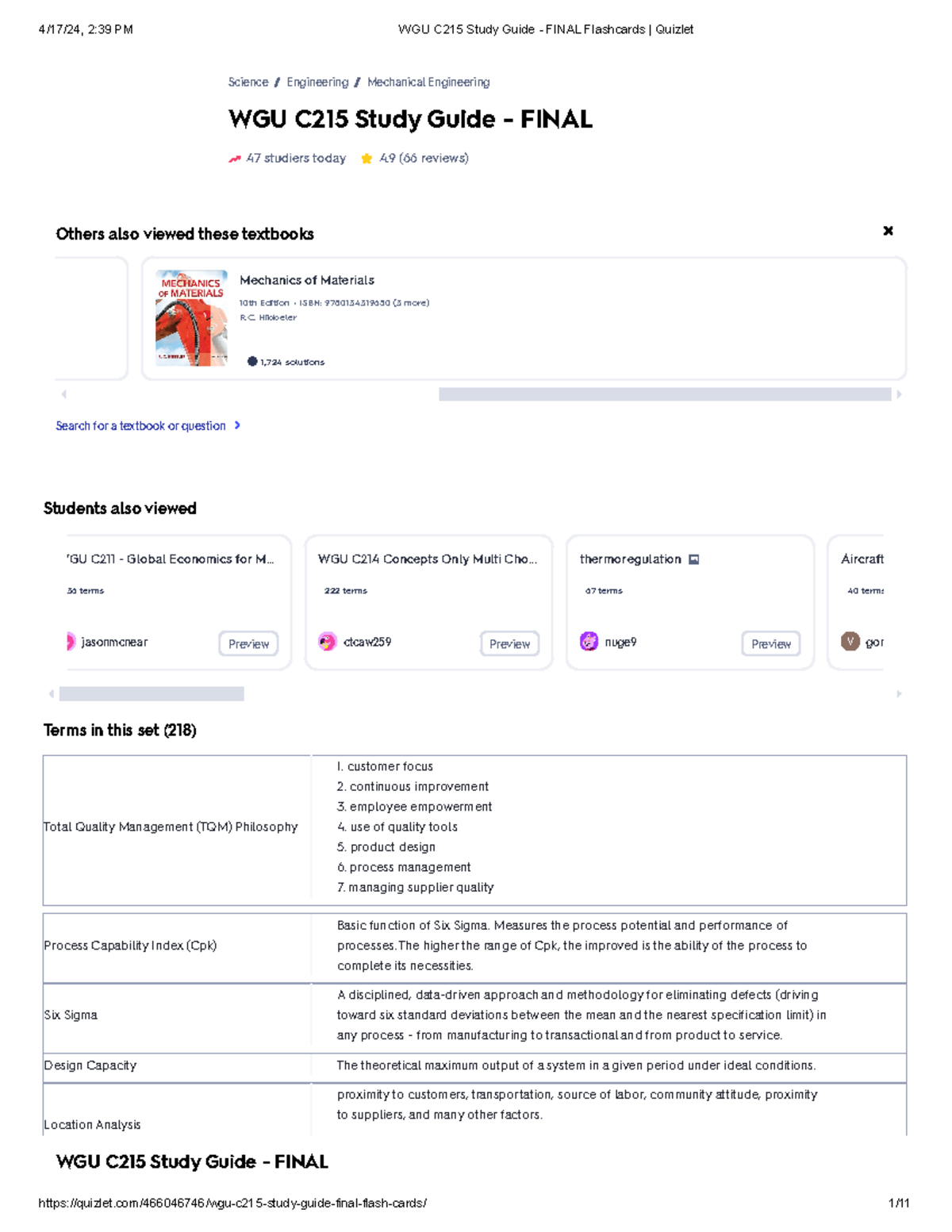 WGU C215 Study Guide - Final Flashcards Quizlet - WGU C215 Study Guide ...