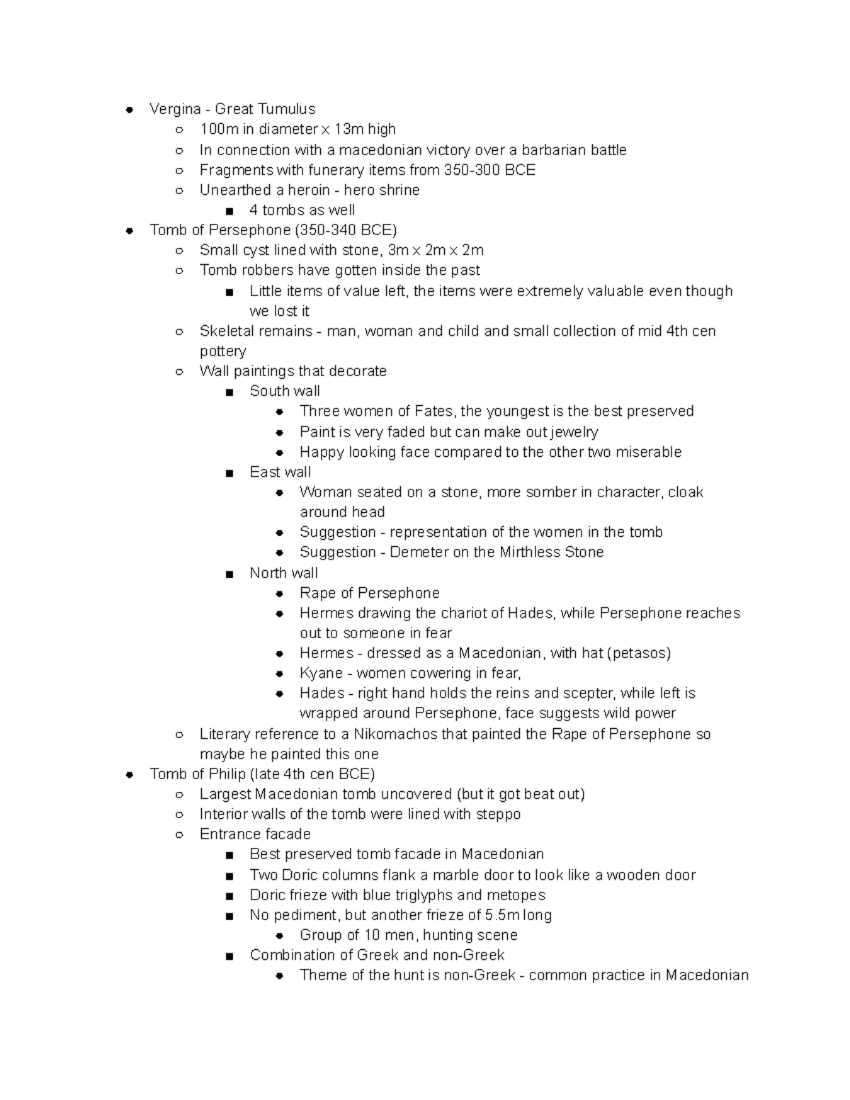 Nov 15 The Macedonian tombs at Vergina - Vergina - Great Tumulus 100m ...