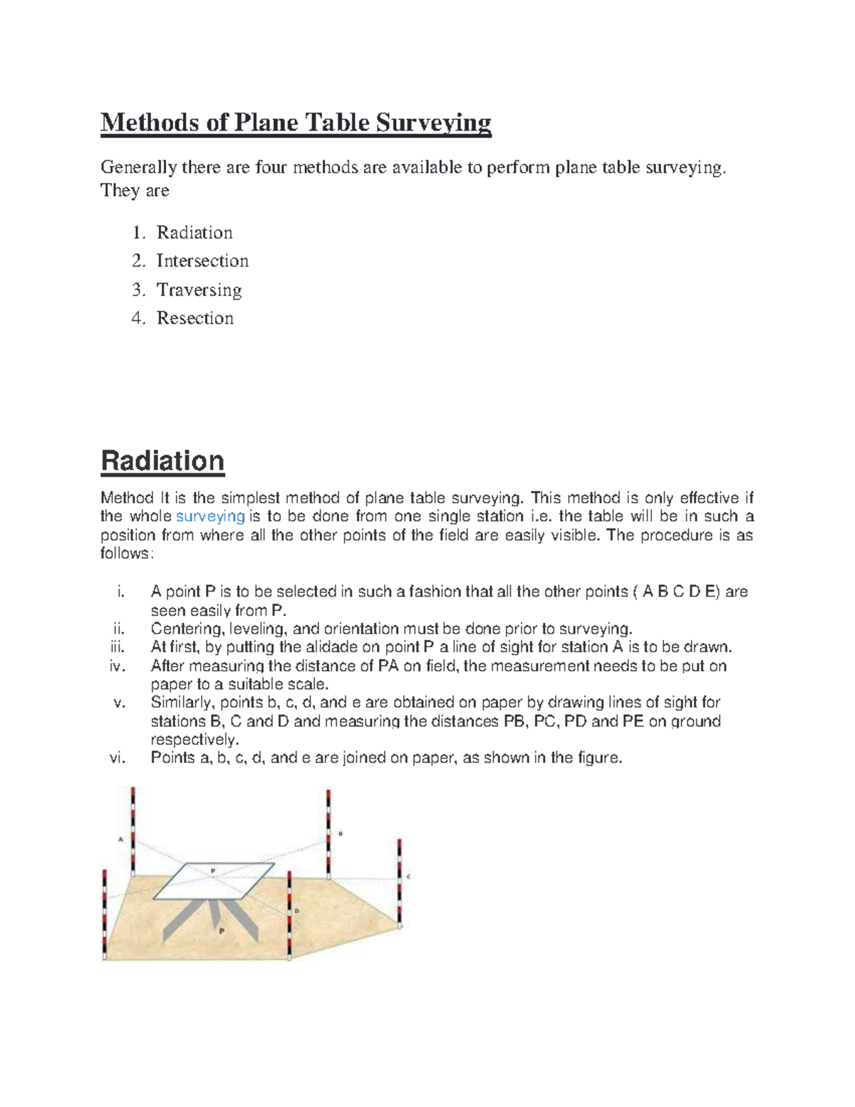 3.Methods of Plane Table Surveying - Methods of Plane Table Surveying ...