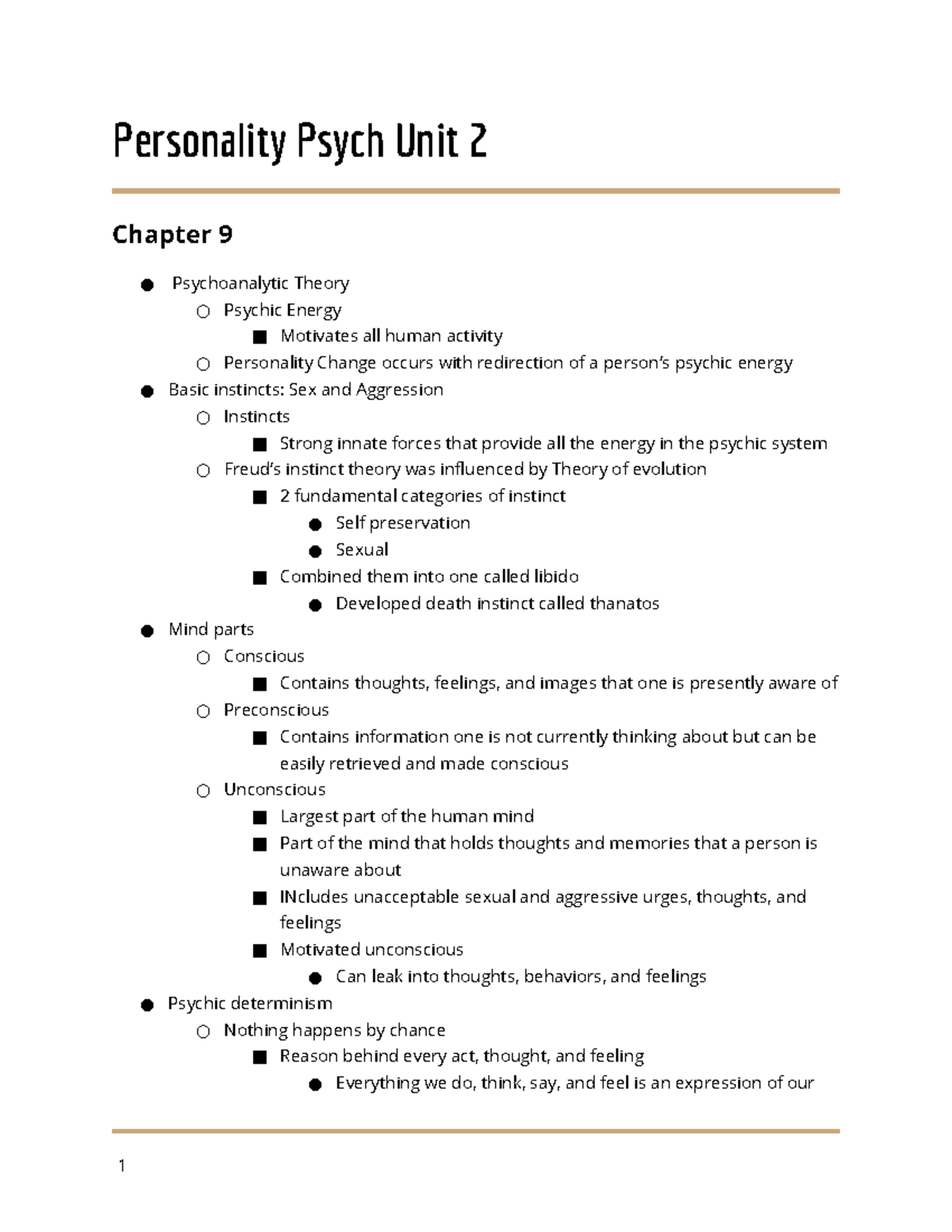 Personality Psych Unit 2 - Recalled Hypnosis Doesn’t improve memory May ...