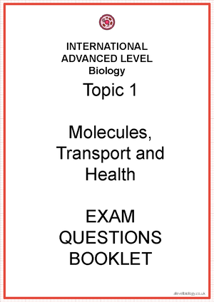 Biology topic 7 guide - notes best - TOPIC 7: RUN FOR YOUR LIFE For the ...
