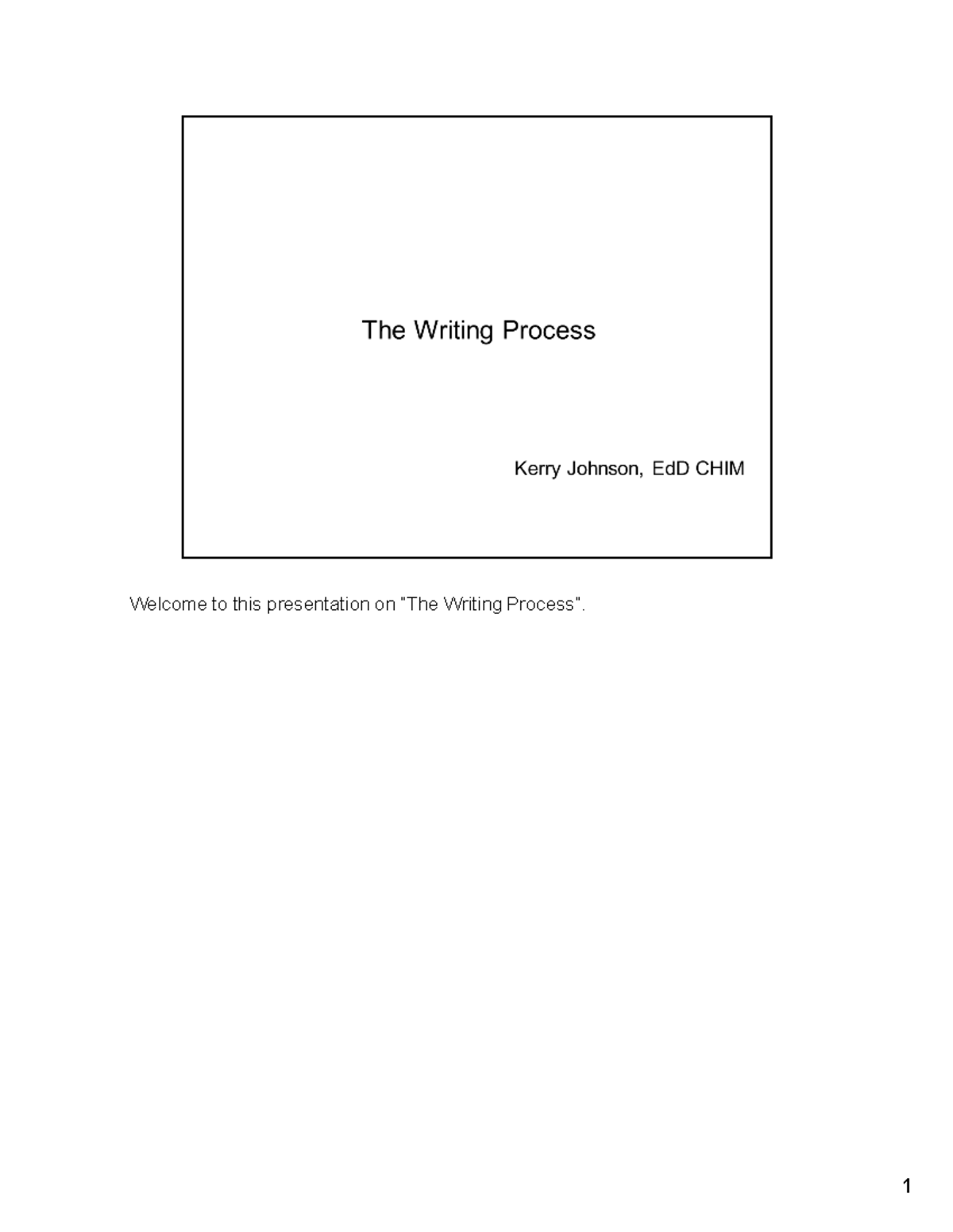 The Writing Process - HLSC 1701 - Ontario Tech University - Studocu