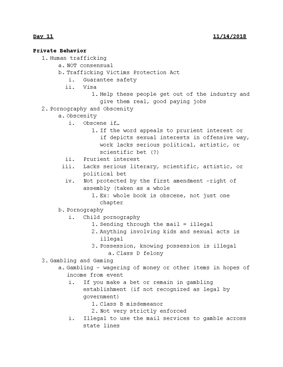 Private Behavior, Crimes Against the State, and Anti-Terrorism ...