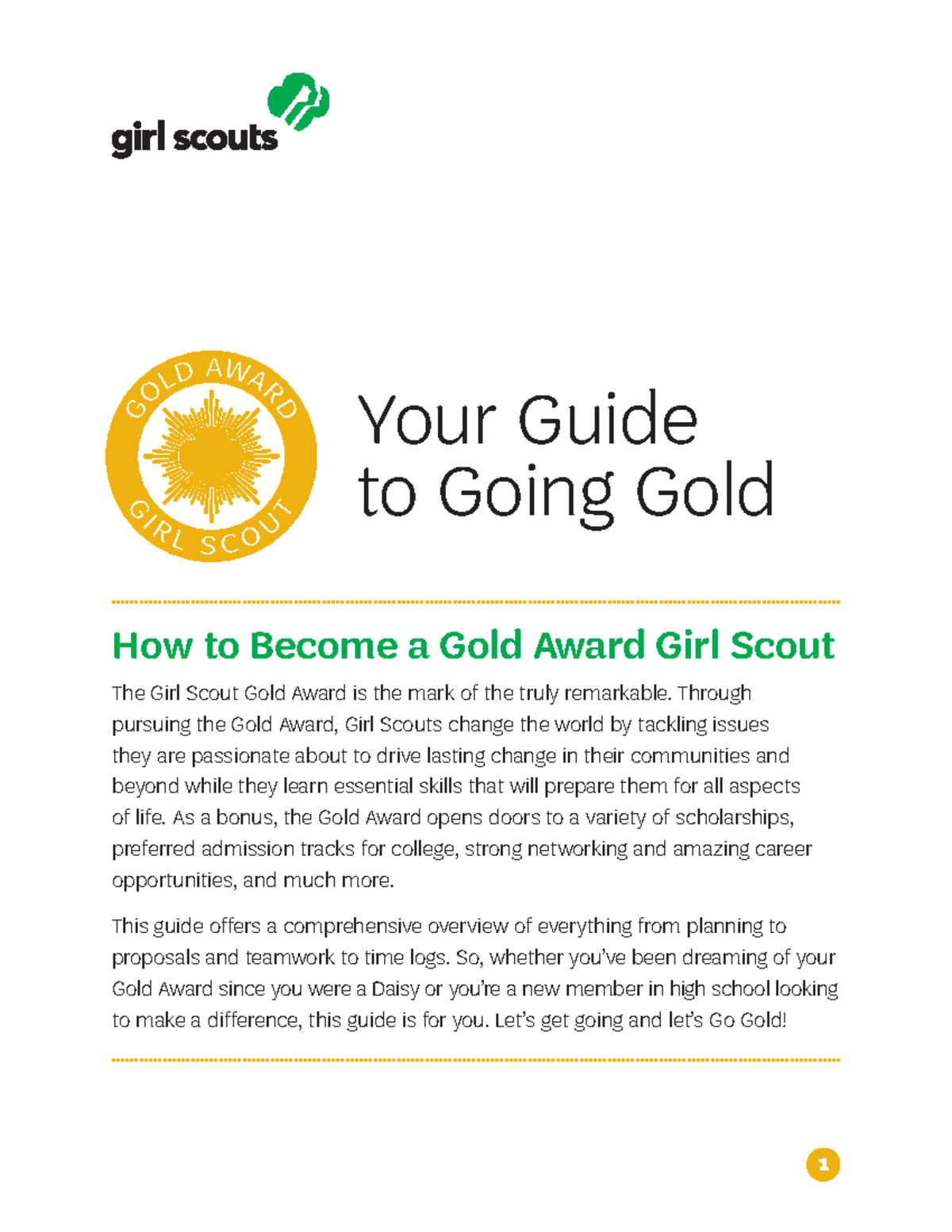 GS Gold Award - dddddd - The Girl Scout Gold Award is the mark of the ...