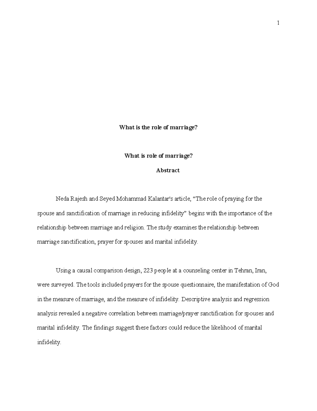 Jaden - What is the role of marriage? What is role of marriage ...