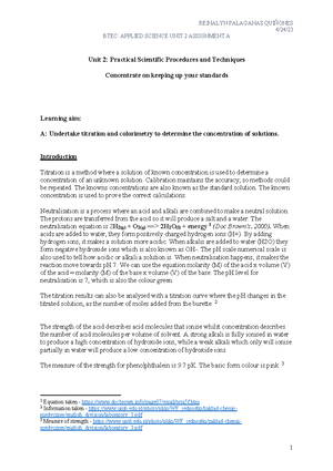 Chemistry - A2 - A Level - Sixth Form (A Levels) - Studocu
