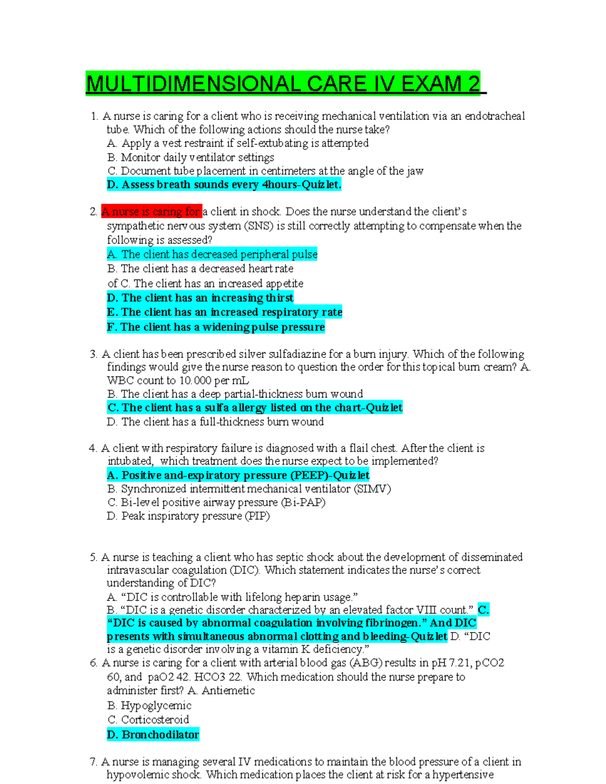 Multidimensional CARE IV EXAM 02-correction-11212021 - MULTIDIMENSIONAL ...