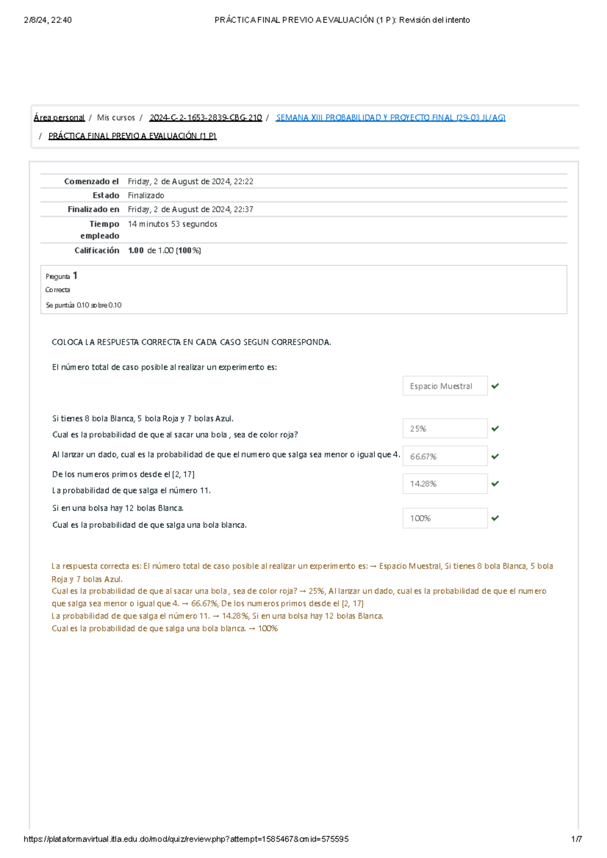 Práctica Final Previo A Evaluación (1 P) Revisión del intento ...