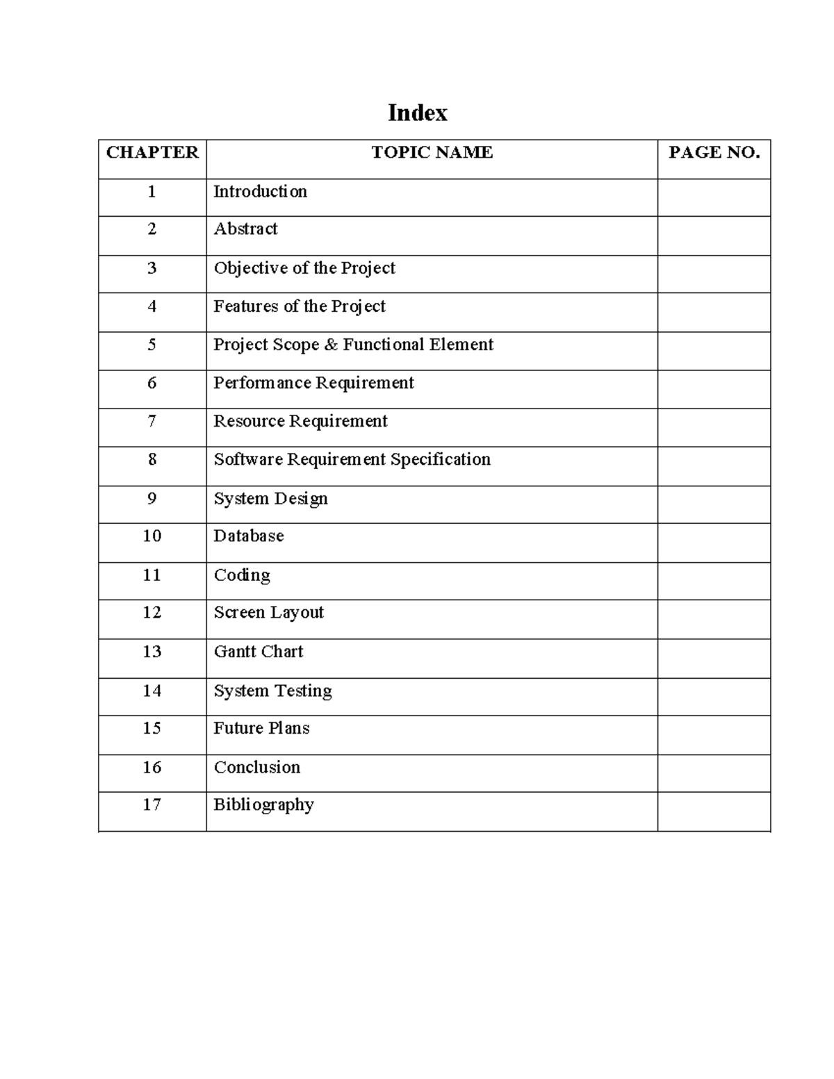 Project-Index Page - this is index - Computer Network - Index CHAPTER ...